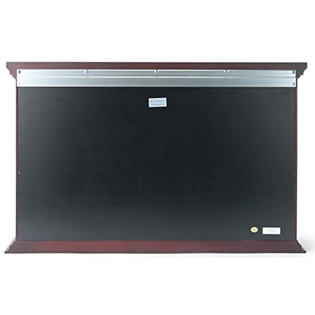 Displays2go 34" Countertop/Wall Mount Display Case, Adjustable Shelves, Locking - Mahogany (DCC3422MH2)