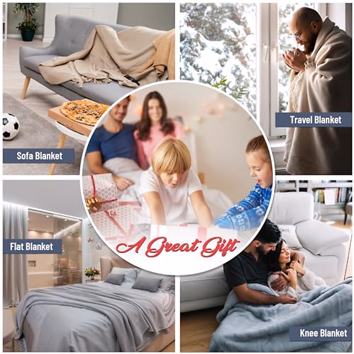 Custom Blanket with Picture/Photo - Personalized Flannel Throw Blanket for Women Men - Customized Blanket for Christmas Valentines Gifts Mom Dad Family Birthday Gifts (Only 1 Photo)