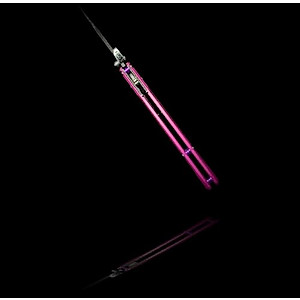 Hot Pink, Diamond, Billet Aluminum, Full Size Bugout, Scales, Gift for dad, Everyday Carry Knife Scales