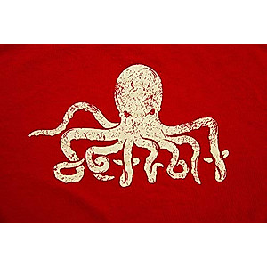 CreateMyTee | Detroit Octopus | Hockey Fan Mens/Womens Short Sleeve T-Shirt (Medium) Red