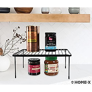 HOME-X Metal Freezer, Pantry, or Cabinet Shelf, Great Space Saver for Organizing Cupboards or Refrigerators, Extra Shelf for Cabinets