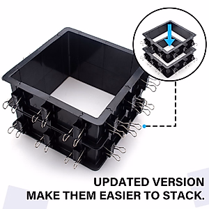 Adjustable Mold Housing Kit for Silicone Molds Making - Plastic Mold Housing Frame for Silicone Rubber Mold Making, DIY Resin Mold - Free Combination Molding Housing for Soap Mold, Candle Molds Making