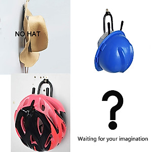 YYST Hard Hat Rack Hard Hat Holder Storage Hanger - No Hard Hat -4/PK-Screws Included