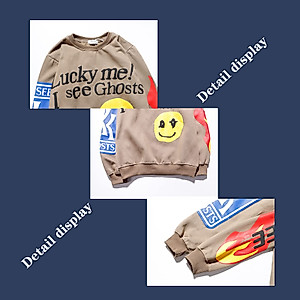 BXCNCKD Gothic Hoodie Harajuku Printed Sweatshirt Men's and Women's Hip Hop Hoodies (Style 4,XXL,XX-Large)