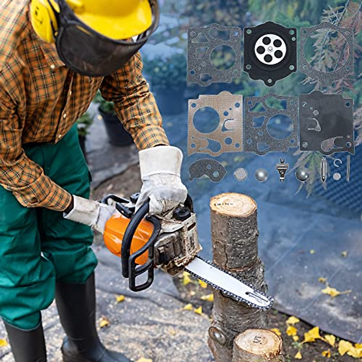 AUMEL Carburetor Repair Rebuild Kit for K10-SDC McCulloch Mac Promac 700 8200 PM 10 10-10 Homelite Echo Part.