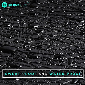 Powr Labs Sweat Proof Exercise Bike Mat, Stationary Bike Mat, Indoor Bike Mat (30x60) Exercise Bike Mats, Bike Mat Indoor Cycling, Exercise Bike Mat for Carpet Works with Peloton Bike Mat Wahoo Kickr