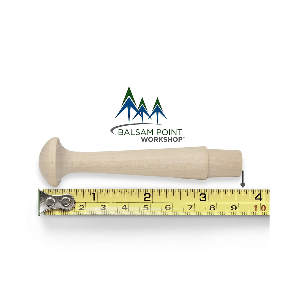 3-1/2 Inch Shaker Pegs with 5/8 Inch Tenon - 10-Pack - Unfinished Hardwood Birch Wooden Hooks, for Coat Wall Racks, Towel Hanging, Cups or Mugs - Use for Crafting, Woodworking and DIY Projects