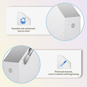 6PCS Scrapbook Paper Storage, Foldable Scrapbook Paper Holder with 2 Pieces Sticky Index Tabs for 12x12 Paper Storage Organizer, Files, Vinyl, Cardstock, Magazines, Documents