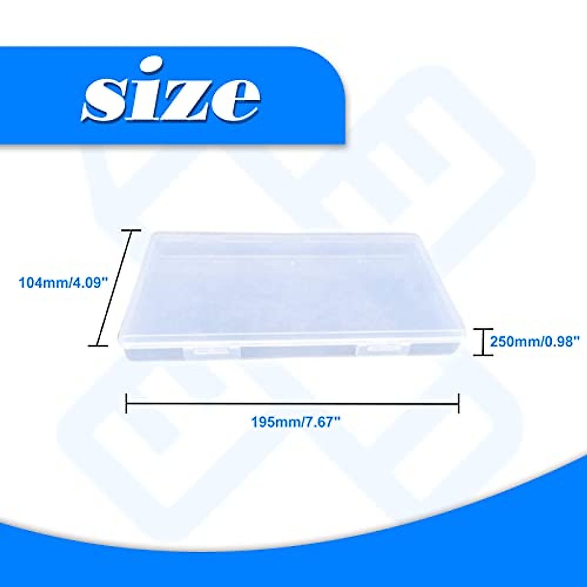 SPEEDWOX Mask Storage Case 2 Pack Portable Mask Case Storage Box Masks Organizer Disposable/Reusable Face Masks Organizer Dustproof Storage Plastic Box with Lid for Mask Pollution Prevention(Clear)