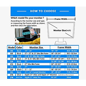 iLooker 27B 27 inch iMacPro Monitor Hood Sunshade Sunhood Space Gray Edition for Apple iMacPro and Apple Monitor