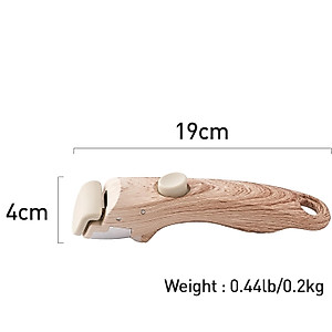 MOKIKA Removable Handle Wood-Like, Detachable Handle Cookware, Universal Pots and Pans Handle Replacement, Removable Pan Gripper Suitable for All Cookware