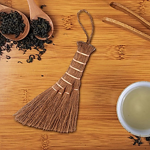 Whisk Broom, Mini Broom for Home Tea Tray Small Whisk Broom Small Broom Small Straw Tea Hand Broom Sweet Broom Tea Leaves