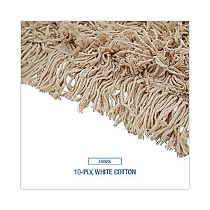 Boardwalk 1360 Industrial Dust Mop Head, Hygrade Cotton, 60w x 5d, White