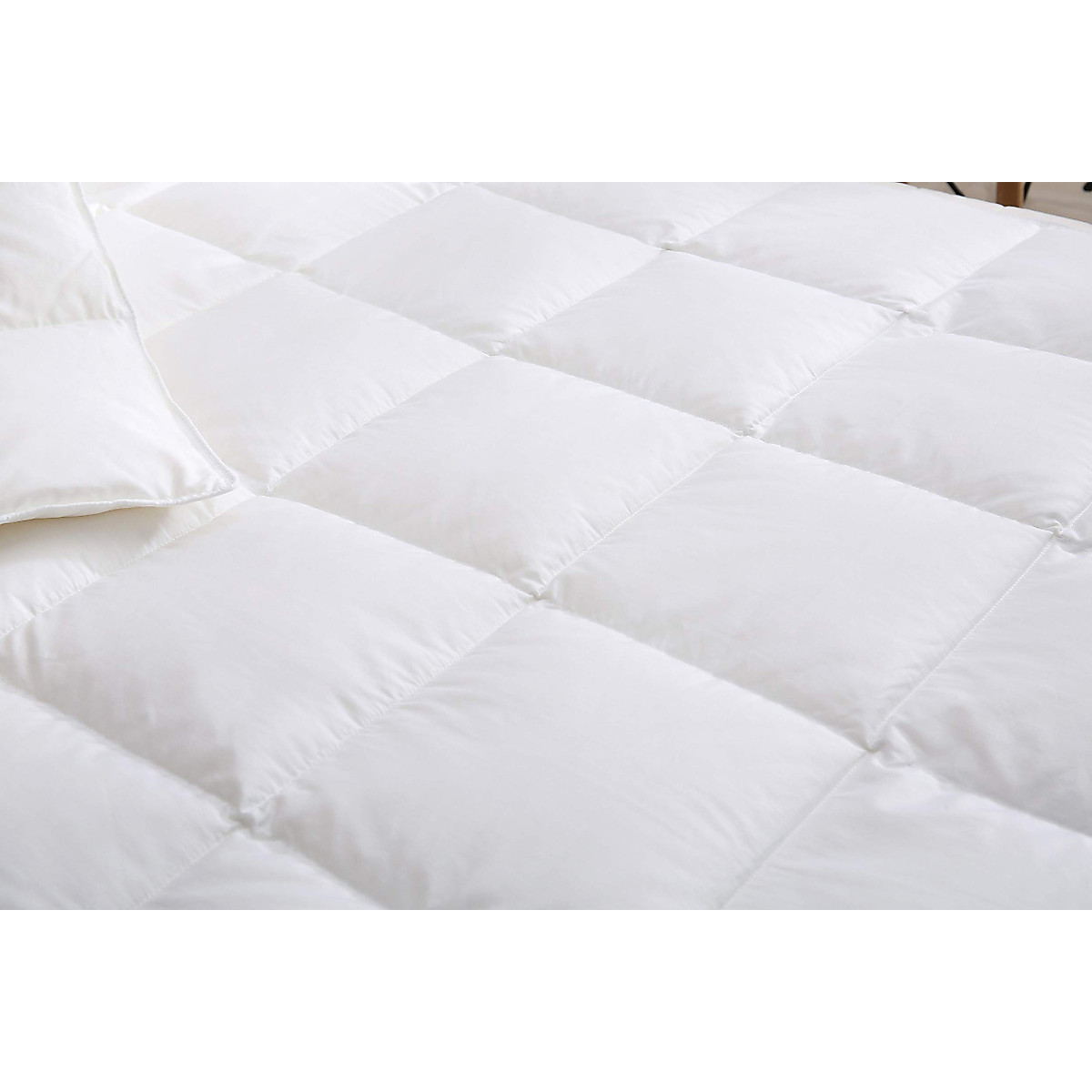 Baby Crib Comforter/Duvet/Blanket All Season 100% Natural White Goose Down Filled,Noiseless 500 Thread Count 100% Cotton Fabric 750+Fill Power (White, 41x48in)