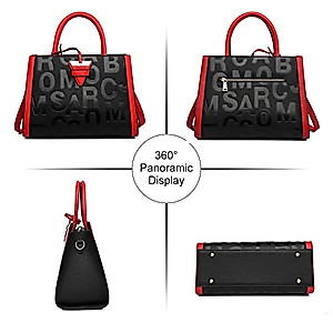 JESSWOKO Personality Large Capacity Commuter Ladies Tote Handbag Shoulder Bags Top Handle Messenger Totes Bag for Women JT019L