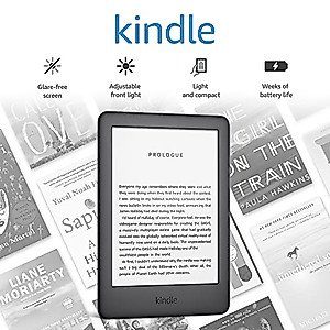 Kindle (2019 release)- With a Built-in Front Light - White - Without Lockscreen Ads + 3 Months Free Kindle Unlimited (with auto-renewal)