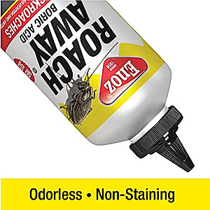 Enoz No Zone Roach Away Boric Acid Powder, Kills Cockroaches, Silverfish, and Ants (Pack of 6)