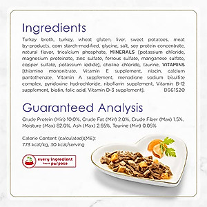 Purina Fancy Feast Gourmet Gravy Wet Cat Food, Petites Turkey & Sweet Potato Entree - (Pack of 12) 2.8 oz. Tubs