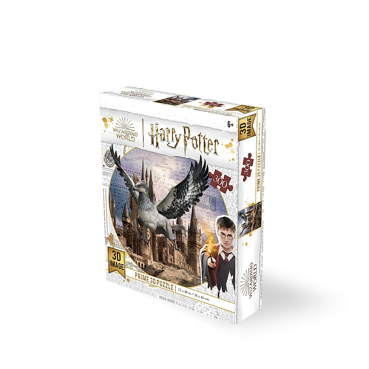 Prime 3D | Warner | Harry Potter | 300 Piece 3D Jigsaw Puzzle for Adults & Kids | Finished Size 18" x 12" | Challenging & Fun for Kids & Families | Immersive 3D Lenticular Effect