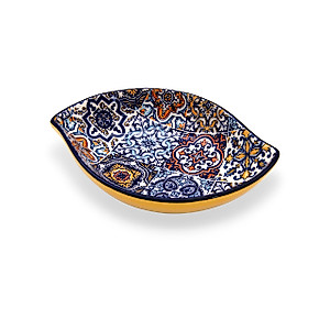 Portuguese Pottery Alcobaça Ceramic Side Dish Serving Bowl - Set of 2