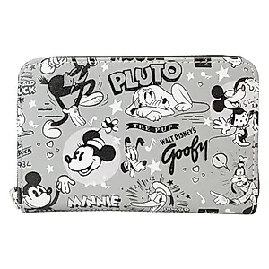 Loungefly Disney 100: Black and White Vault Wallet, Amazon Exclusive