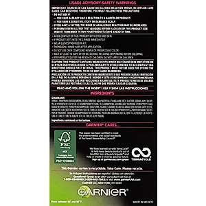 Garnier Olia Ammonia-Free Brilliant Color Oil-Rich Permanent Hair Color, 4.11 Dark Platinum Brown (Pack of 1) Brown Hair Dye (Packaging May Vary)