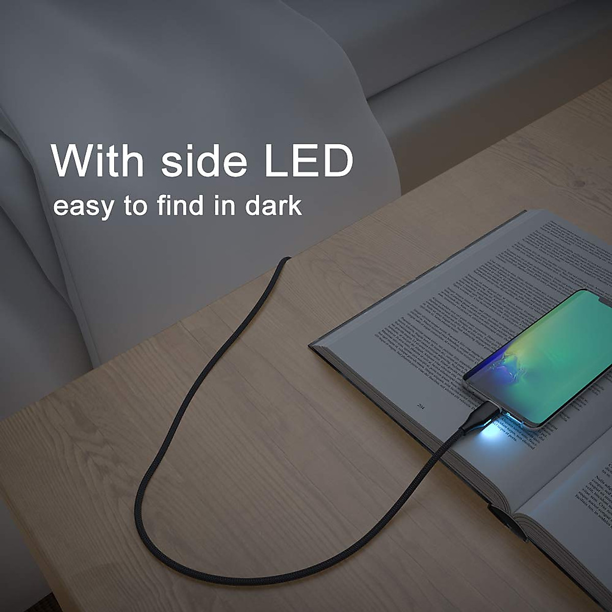 N. NETDOT Gen 10 Magnetic Charging Cable, Fast Charging, Compatible with USB-C and Micro-USB Phones, 10 Tips Included (5 Pack,1ft/3.3ft/5ft/6.6ft/6.6ft)