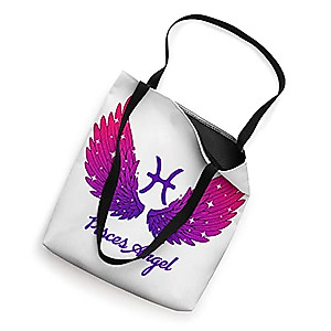Pisces Angel Zodiac Sign with Angel Wings Pisces for Women Tote Bag