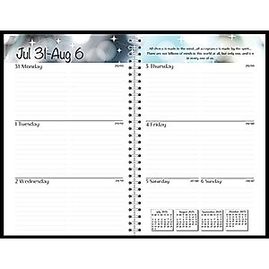 House of Doolittle 2023-2024 Weekly Academic Planner Assignment Book, Blue Vinyl, 5 x 8 Inches, August - August (HOD274RTG26-24)