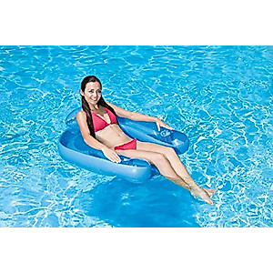 Poolmaster Paradise Water Chair Inflatable Swimming Pool Floats For Adults, Blue