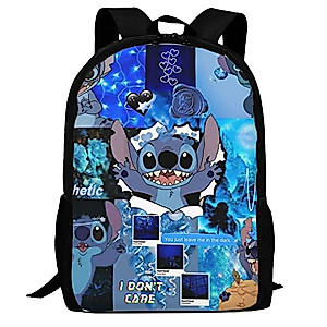 Cute Stitch Backpacks Cartoon Daypack Unisex Laptop Bag For Man Women College Office Picnic Travel