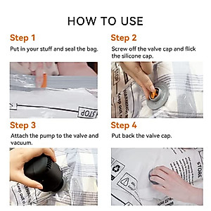 Wevac Jumbo Vacuum Storage Bag (Jumbo x 6) | Space Saver with Premium Electric Pump | Double Zip Seal | Special-Grip Clip | Ideal for Clothes, Blanket Compression and Travelling