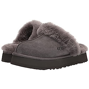 UGG Women's Disquette Slipper, Charcoal, 8