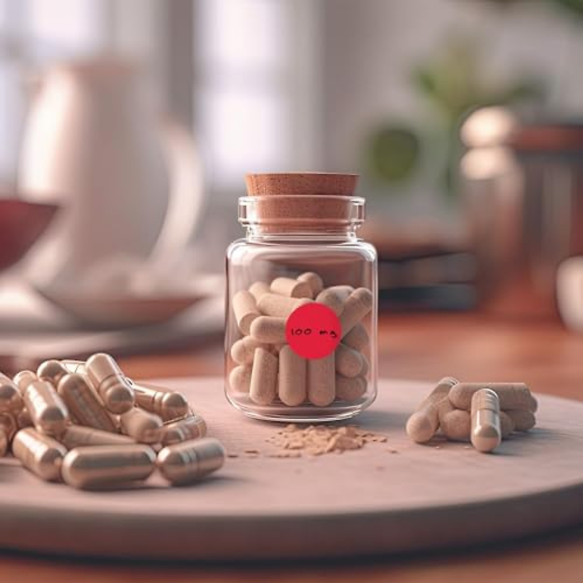 ChromaLabel 0.75 Inch Round Label Removable Color Code Dot Stickers, 1008 Pack, 24 Labels per Sheet, Red