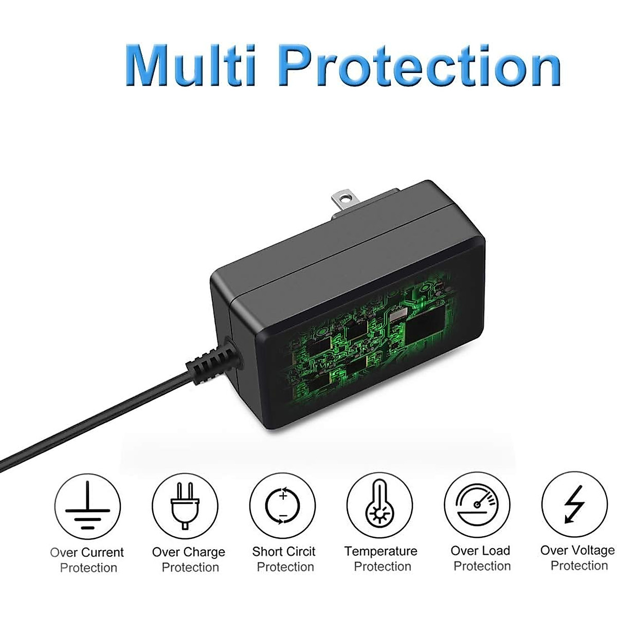 VHBW 12V AC Adapter Replacement for Sony Blu Ray DVD Player BDP-BX370 BDP-S3700 BDP-S6700 BDP-S3500 BDP-S1700 BDP-S1500 BDP-S6500 BDP-BX320 AC-M1208UC Power Supply Cord