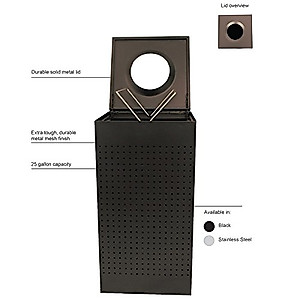 Witt Industries CL25-BK Celestial, 30.5" Height, 15.5" Width, Black