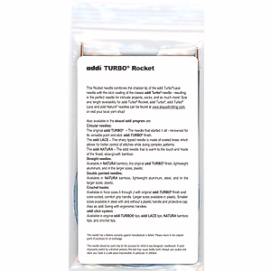 addi Circular Turbo Rocket Lace Skacel Blue Cord 47 inch (120cm) Size US 05 (3.75mm)