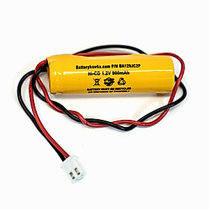 (5 Pack) OSA268 EXR LED EL M6 AA900mAh 1.2v Ni-CD AA 900mAh 1.2v Battery Exit Sign Emergency Light BST D-AA900BT Custom-332 ELB CS01