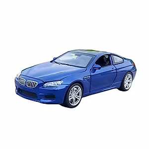 Car Diecast Model Alloy Car Model Diecast & Toy Vehicle Metal Toy Car Model Collection Sound Light Simulation Childrens Toy Gift 1/32 for BMW for M6 for Coupe (Color : Blue)