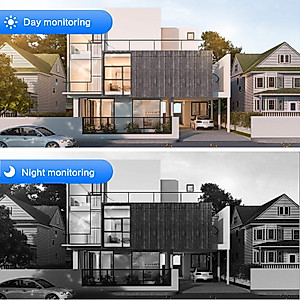 Hiseeu 2K Security Camera Outdoor, Dome Surveillance IP Camera wit Two-Way Audio IP66 Waterproof, Motion Detection,Night Vision,Not PTZ Camera Compatible Wireless Camera System