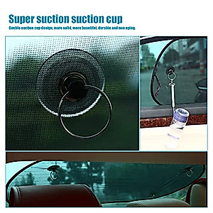 neynavy 2 PCS Car Window Shade for Baby, 19.6In x 11.8In Car Sun Shade Side Window Sunshade, Glare and UV Protection for Kids/Adults/Pets, Universal Fit for Most Cars (Suction Cup Style)