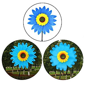 B bangcool Sunflower Lawn Pinwheels Wind Spinners Garden Party Pinwheel Wind Spinner for Patio Lawn & Garden (6 PCS)）