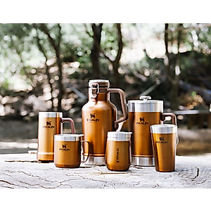 Stanley Stay-Chill Beer Pint 16 oz | Wide Mouth Lid | Built-In Bottle Opener | Beer Tumbler Cup | Insulated Stainless Steel Pint Glass | BPA-Free | Maple