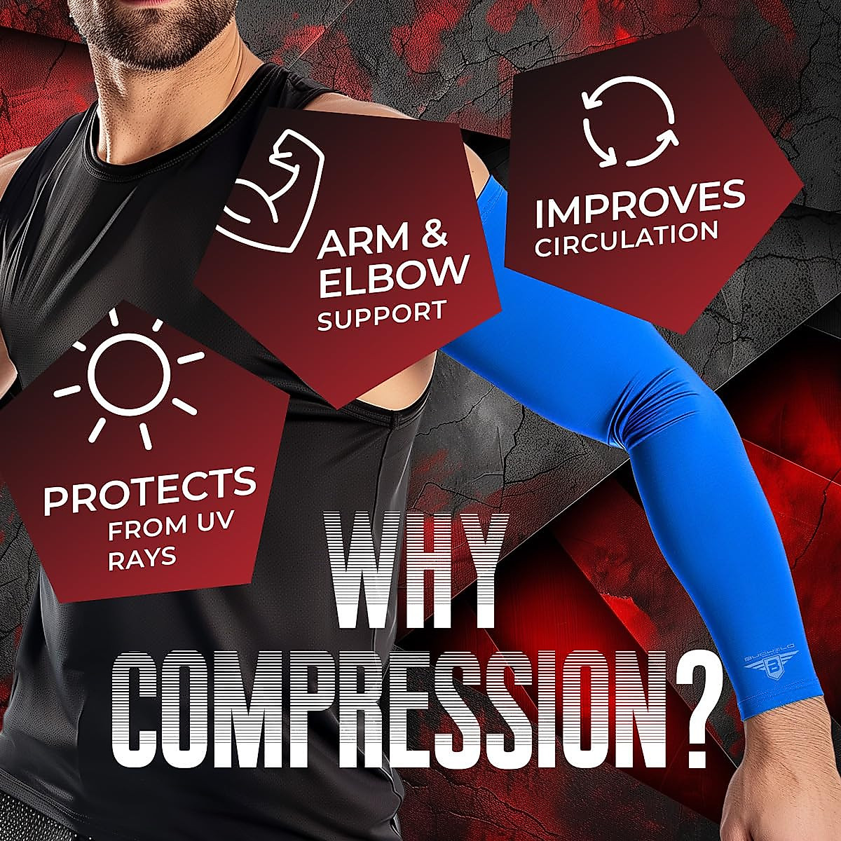 Baseball Arm Sleeve Youth & Adult 1 Pair | Football Basketball Cycling Tennis