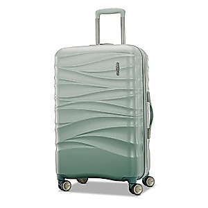 American Tourister Cascade Hardside Expandable Luggage Wheels, Sage Green, 24-Inch Spinner