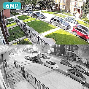 Anpviz 8 Channel IP PoE Security Camera System with Human Vehicle Detection, 8CH 4K NVR with 2TB HDD, 8pcs IK10 Vandalproof 6MP Dome PoE Cameras with Audio, IR Night Vision, NDAA Compliant (U Series)