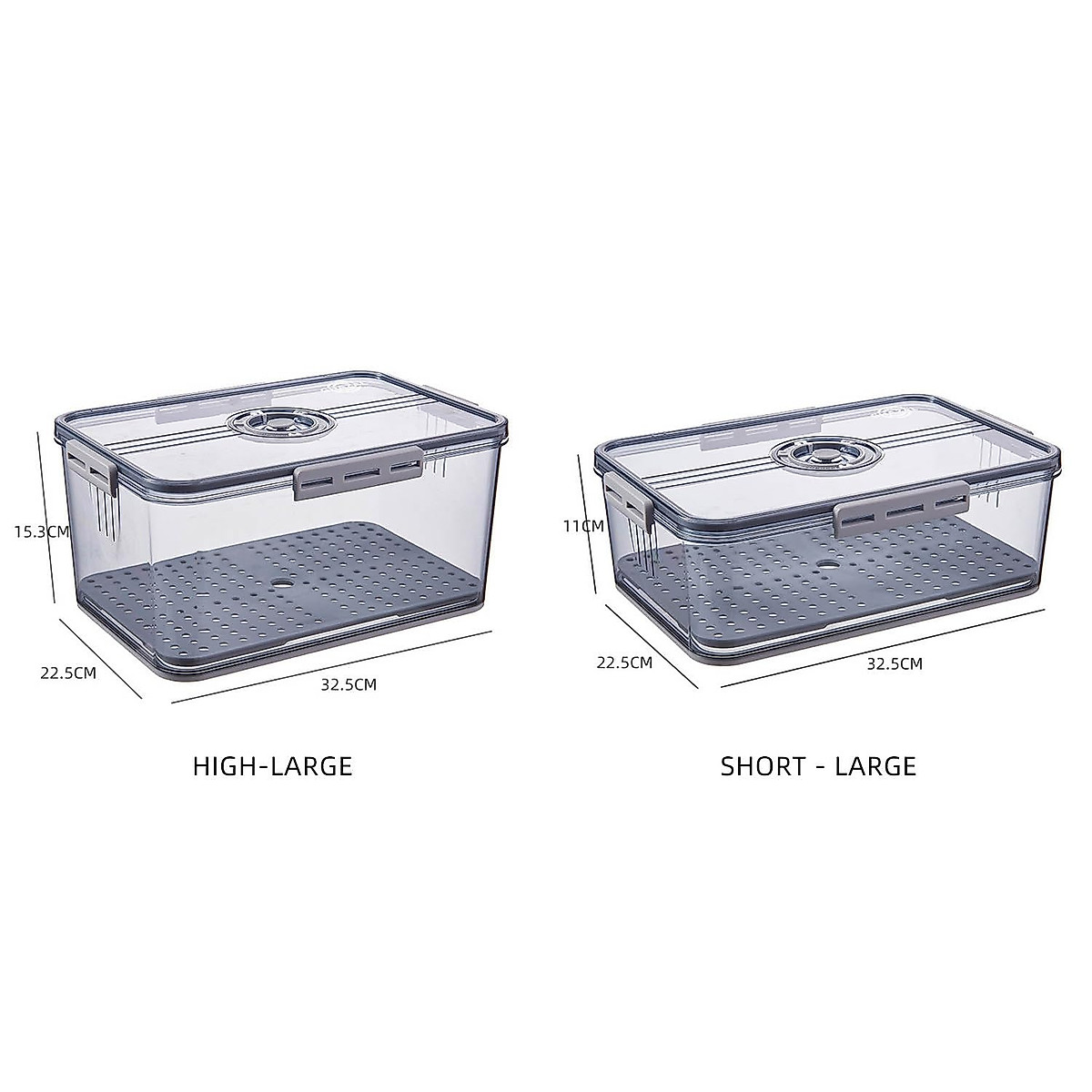 GHAZAL 8 Piece Fridge Organizer Set - Stackable Bins (Large & Small) with Egg Tray, Ghazal_fridge_containers2004-00