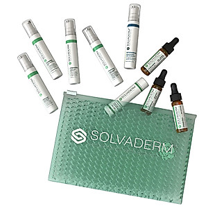 Solvaderm Skin Essentials Starter Pack - 8 - Piece Collection Of Treatments For The Eyes, Face, Neck & Chest, With Powerful Anti-Aging & Skin-Rejuvenating Benefits For All Skin Types