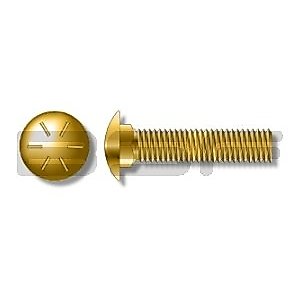 1/2-13X1 3/4 Carriage Bolt Grade 8 Fully Threaded Zinc Yellow