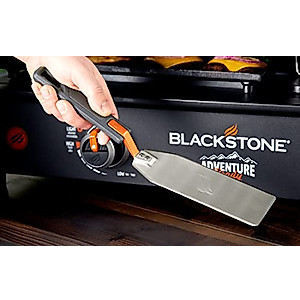 Blackstone 5275 Foldable 3 Piece Set Two Griddle Spatula Flipper and One Scraper-Flex Fold Model Stainless Steel-Easy to Carry and Clean, Perfect Grill Cooking Accessories, Black